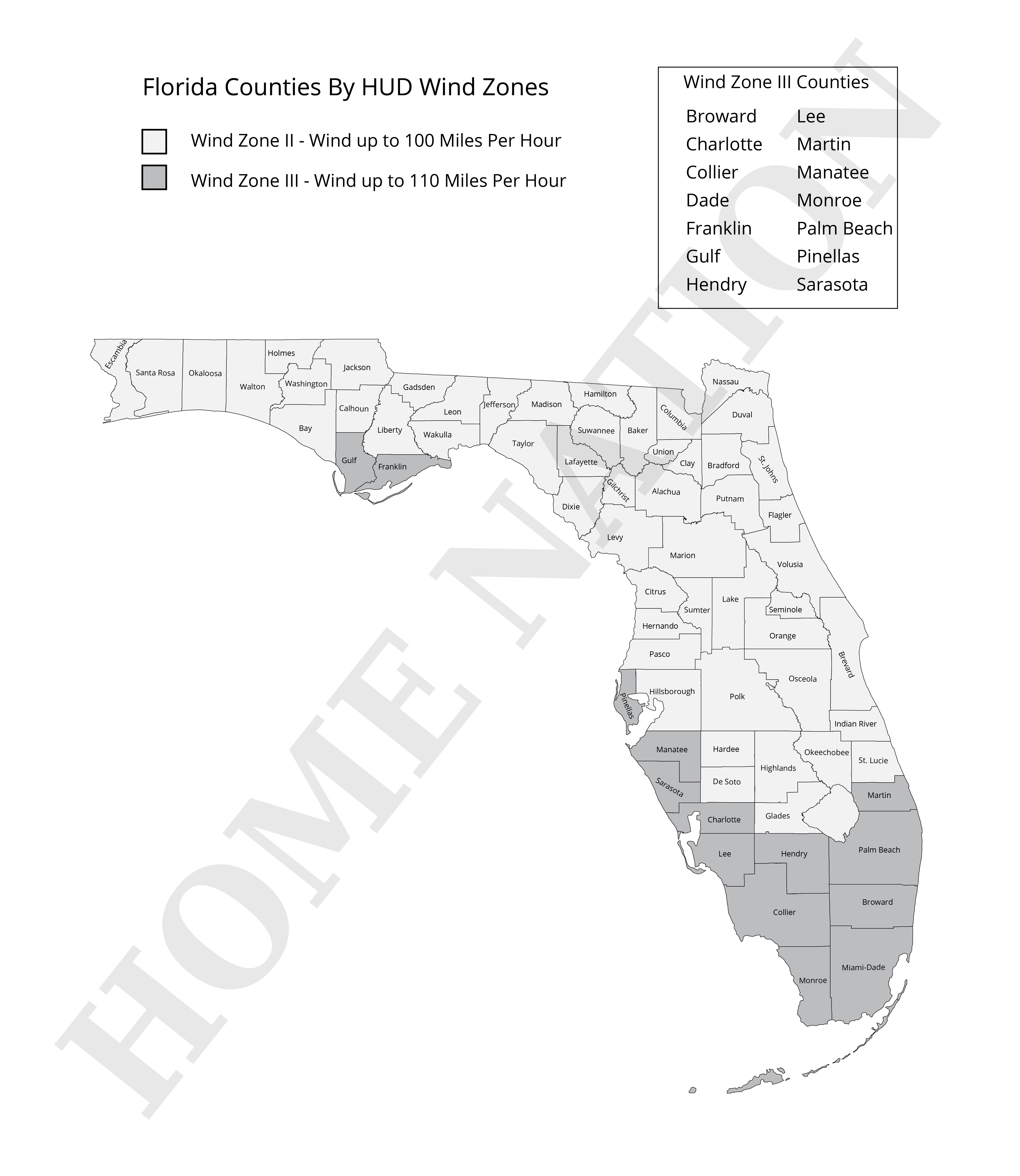 Florida wind zones